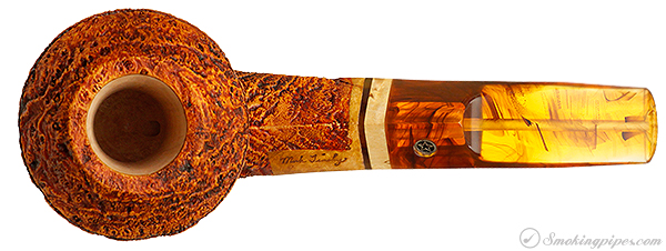 Mark Tinsky Sandblasted Bent Bulldog (8) with Spalted Maple (Two Stars)