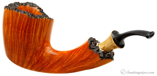 Kent Rasmussen Smooth Bent Billiard with Plateau Silver and Masur Birch ...