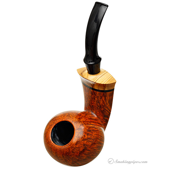 Lasse Skovgaard Smooth Bent Apple with Olivewood (Lion) | Buy Lasse ...