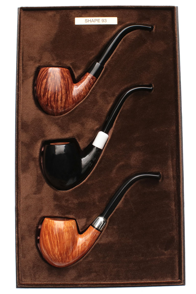 New Pipes » Castello » Castello 3 Pipe Set (with Leather Box)