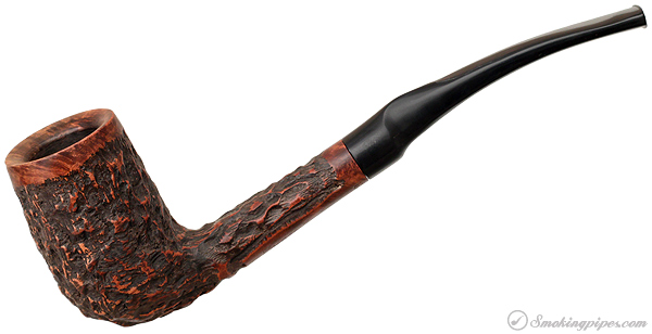 Danish Estate Prince Amled Rusicated Bent Billiard (662)