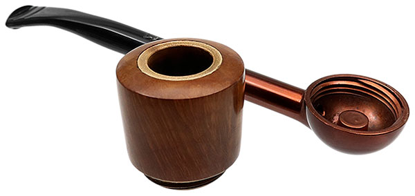 English Estate Alco Universal Meerschaum Lined Bent Dublin (by Falcon)