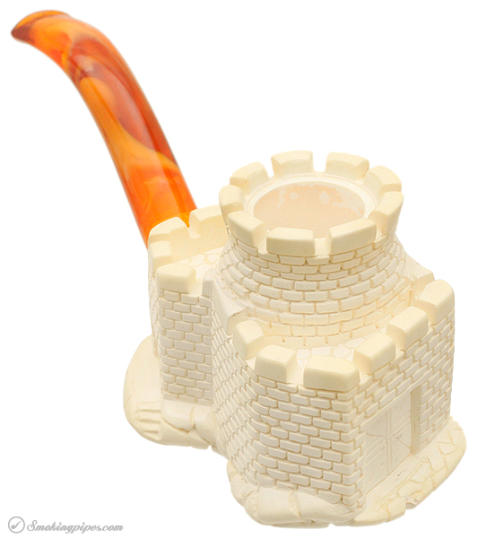 Turkish Estates CAO/Beckler Meerschaum Castle (with Case) (Unsmoked ...