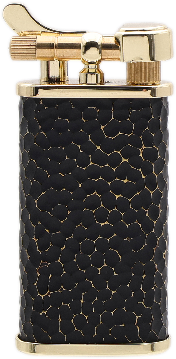 Lighters Kiribi Pipe Lighter - Kabuto Tsuchime Black Brass